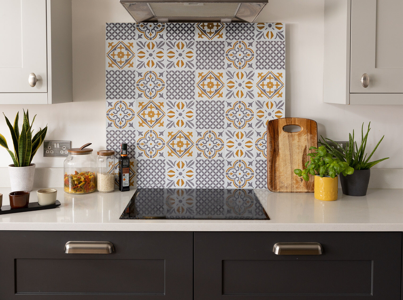 New look with wall tiles to stick on d c fix